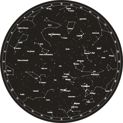 Mapa Nieba - spersonalizowana mapa nocnego nieba | mattydesign