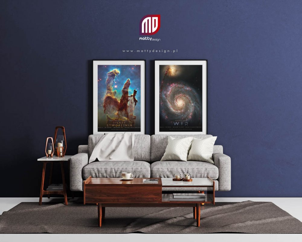 Plakat astronomiczny Filary Stworzenia - Messier 16 | mattydesign